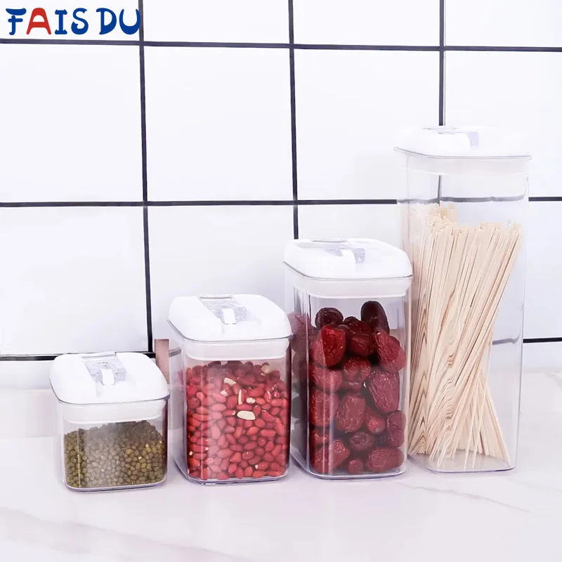 500-1900ML-Kitchen-Transparent-Food-Storage-Large-Sealed-Box-Noodle ...