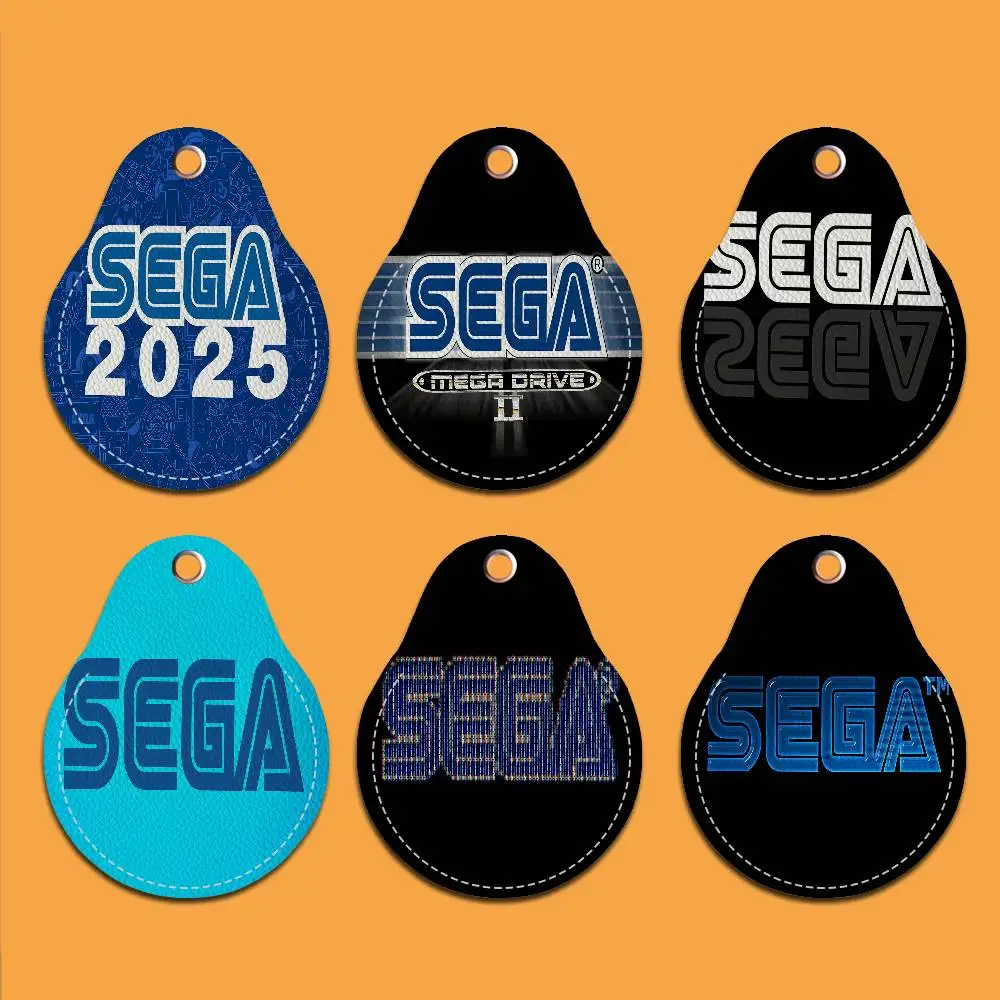 S-SEGA Keychain Access Card Bag Key Tag Ring Leather Card Holder ...