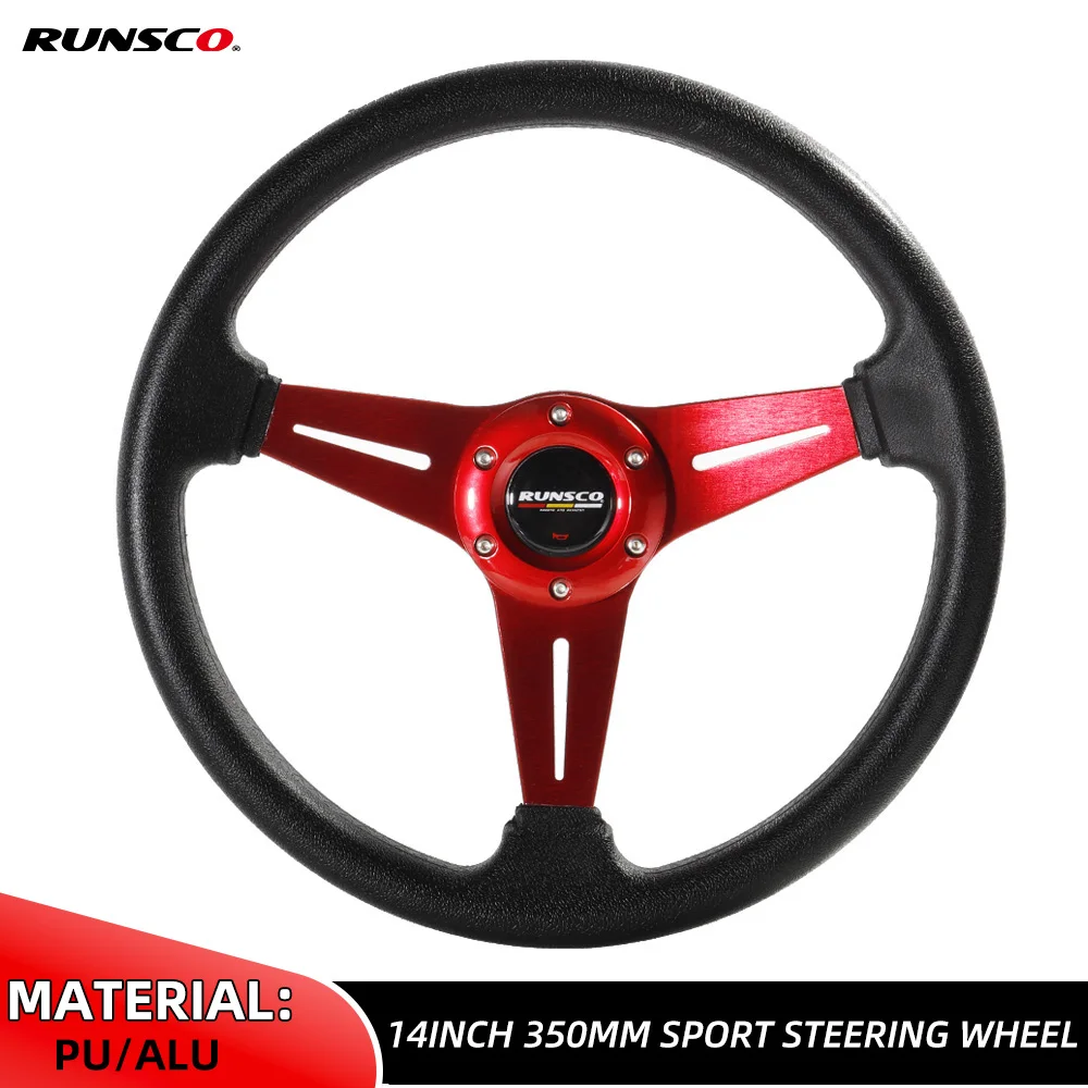 Volante-deportivo-Universal-de-aluminio-y-PU-para-juegos-de-carreras ...