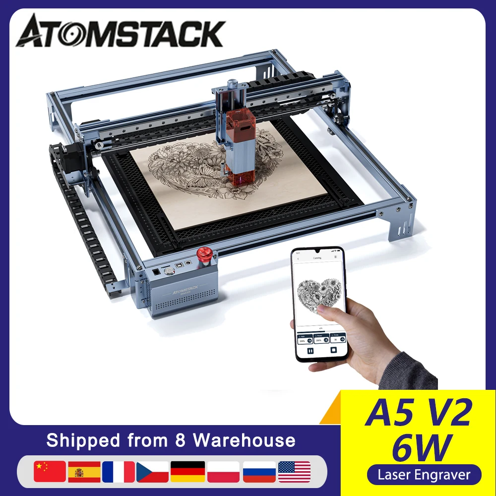 Atomstack-Maker-A5-V2-Laser-Engraver-High-Speed-Engraving-Cutting ...
