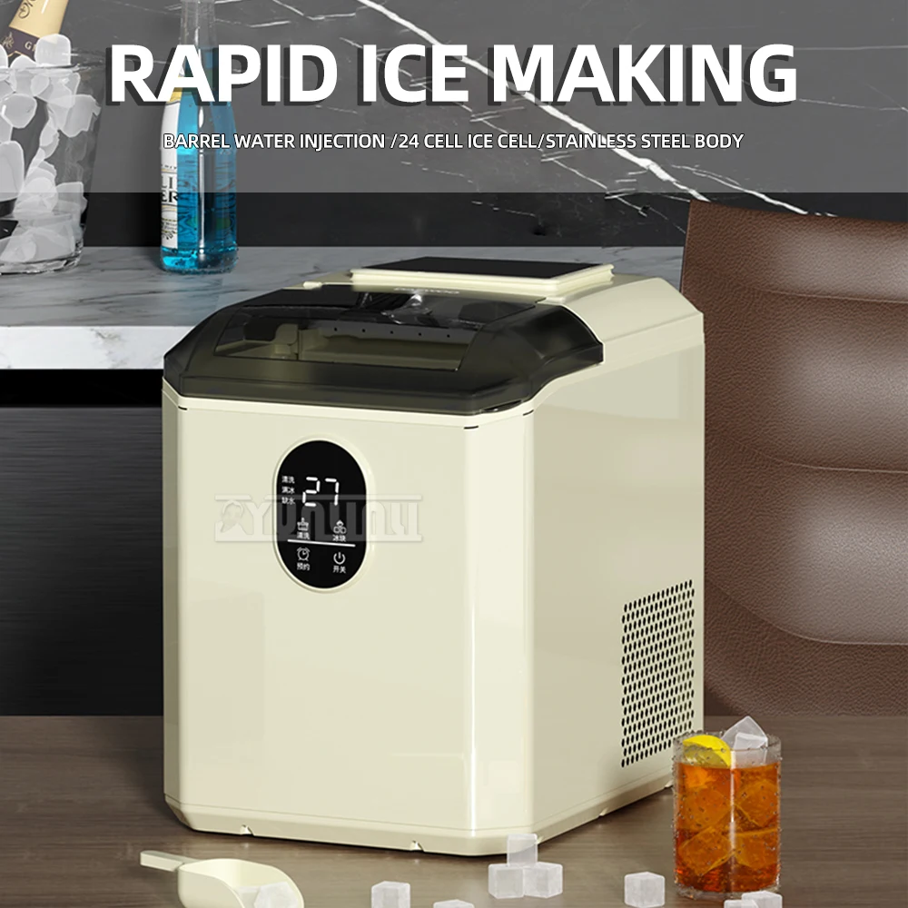 Portable-Ice-Machine-with-Handle-Self-Cleaning-Ice-Maker-Commercial ...
