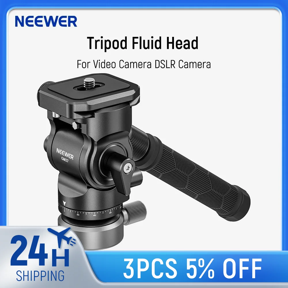 NEEWER-Tripod-Fluid-Head-Metal-Pan-Tilt-Head-with-Arca-QR-Plate ...