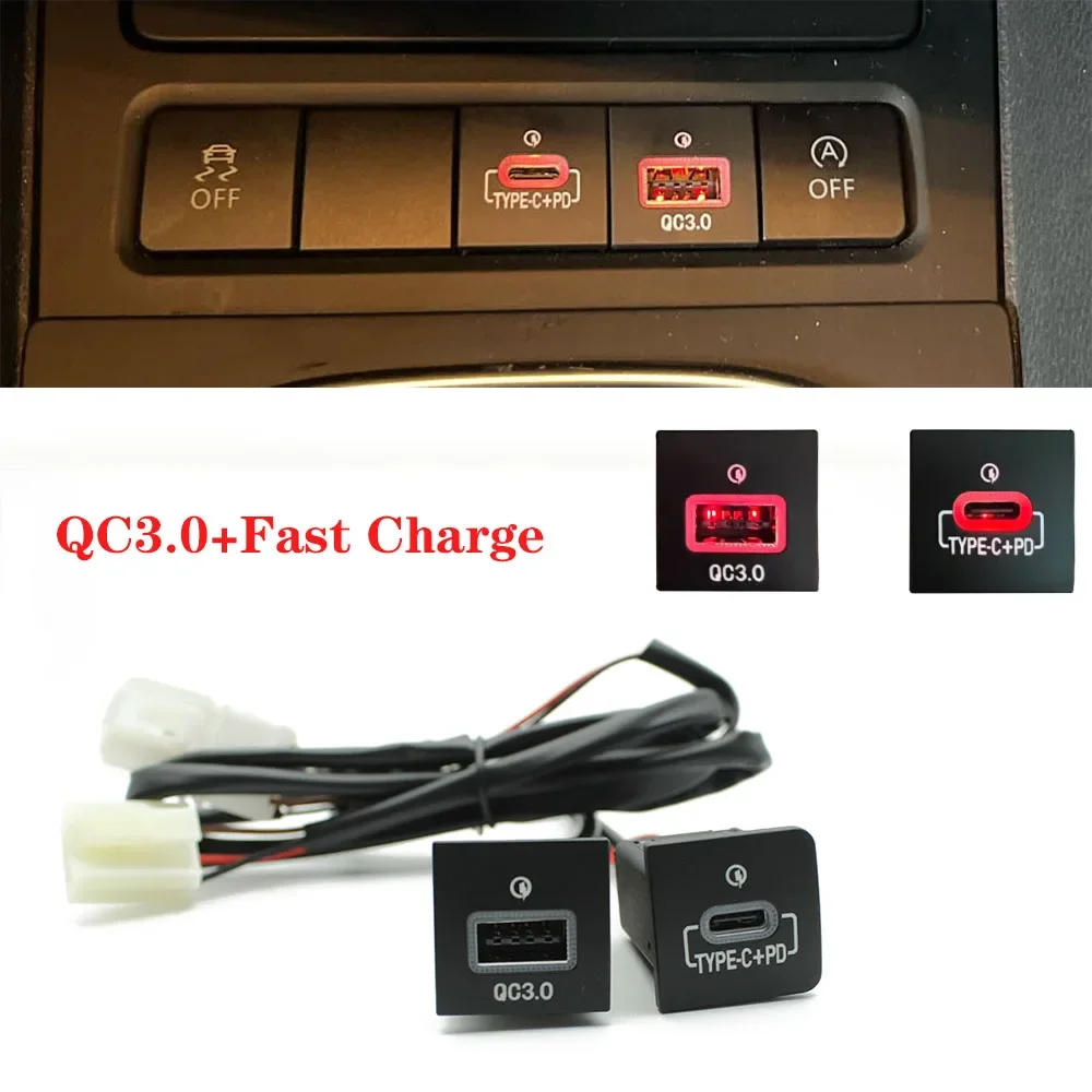 For-VW-Golf-6-Jetta-5-MK5-Scirocco-06-14-Car-USB-Charger-Socket-PD ...