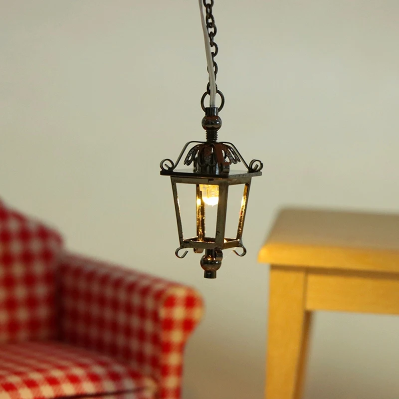 1:12 Dollhouse Miniature Chandelier LED Lamp Wall Lamp Ceiling Lamp ...
