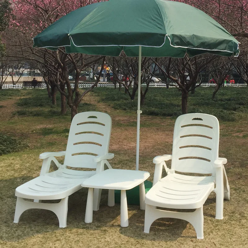 Plastic-Comfortable-Beach-Chair-Swimming-Pool-Tanning-Ergonomic-Beach ...