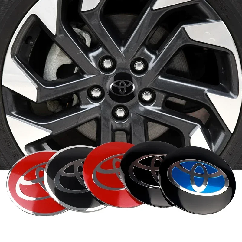 4Pcs-Car-Aluminum-Alloy-Wheel-Center-Hub-Cap-Tire-Rim-Cover-Decoration ...