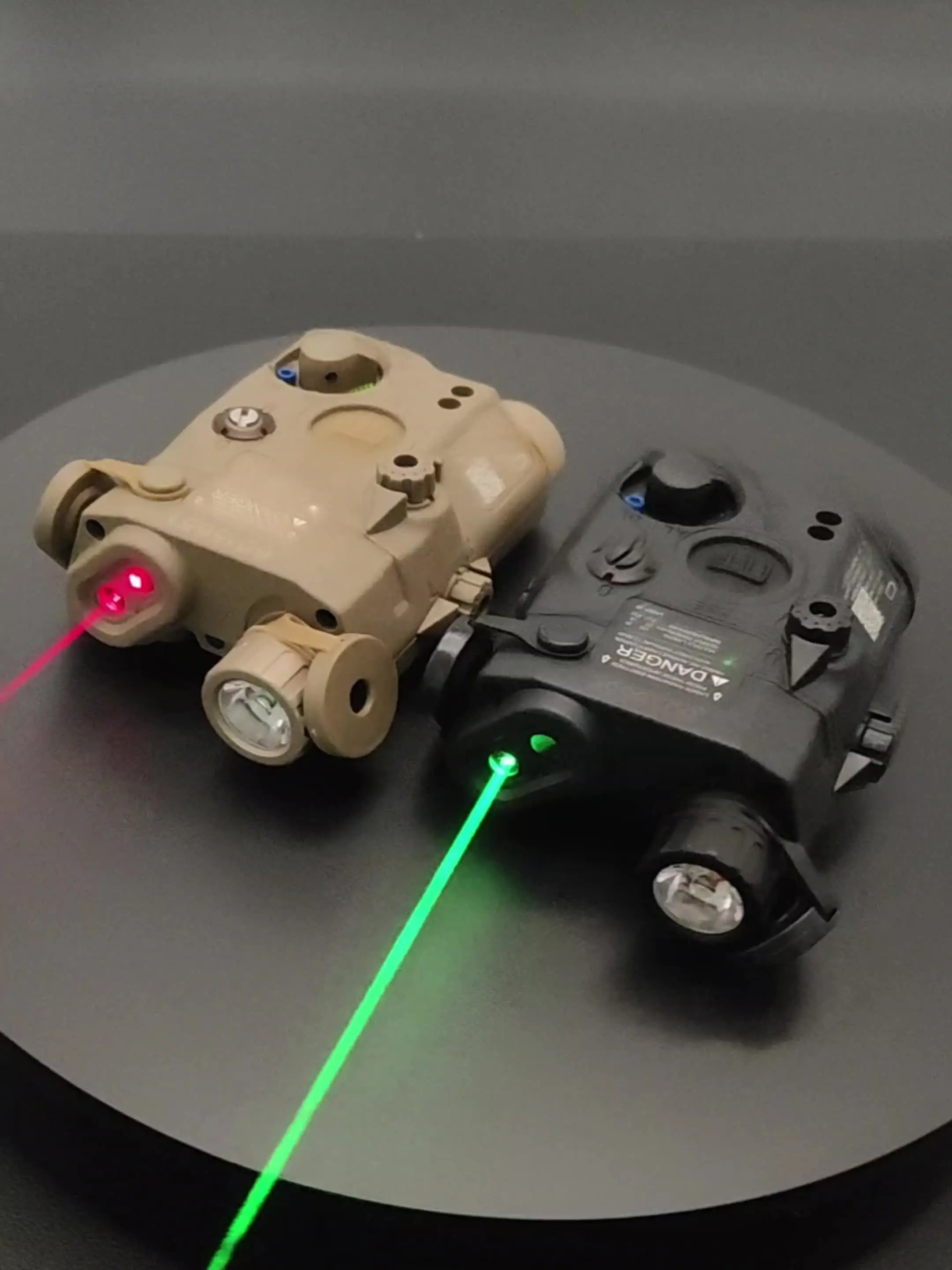 Red Green Laser Combo Airsoft Sight With Red/Green Laser & Flashlight ...