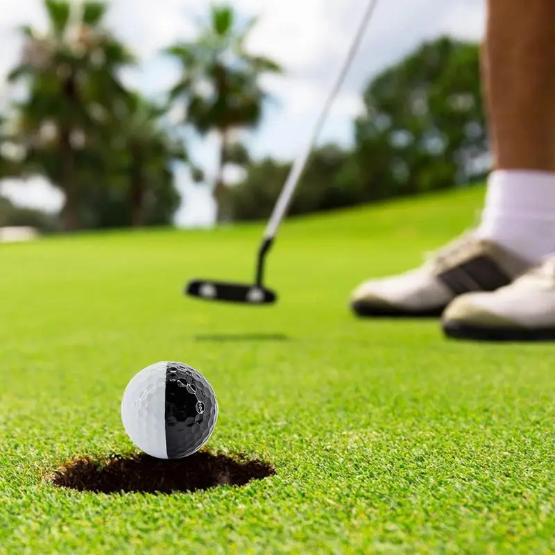 Rubber Golf Balls Double Shell Design Golf Balls Realistic Rubber ...