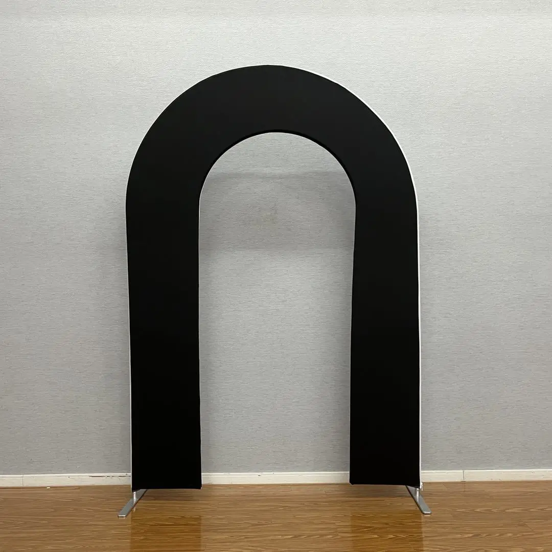 Black 5X7ft Open Arch with Cover for Party Decoration Door Shape Stand ...