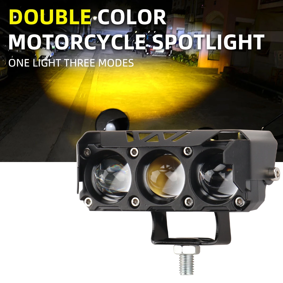 Motorcycle-LED-Lens-Spotlights-Auxiliary-Fog-Light-High-Power-Dual ...