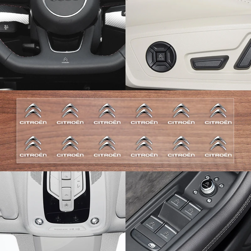Car Window Lift Button Sticker Steering Wheel Decal For Citroen C2 C3 ...