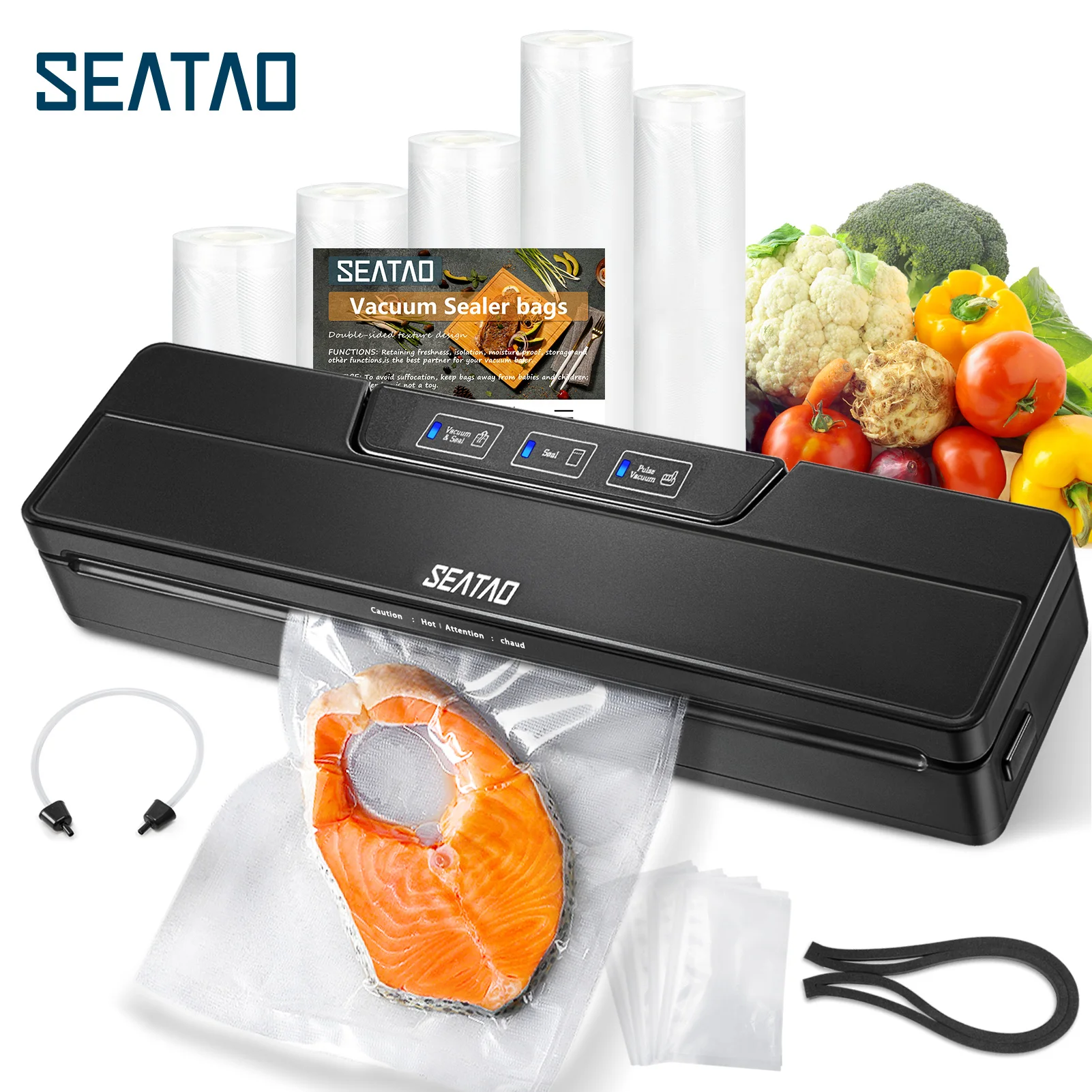 SEATAO VM1000 Best Food Vacuum Sealer Automatic Commercial Household ...