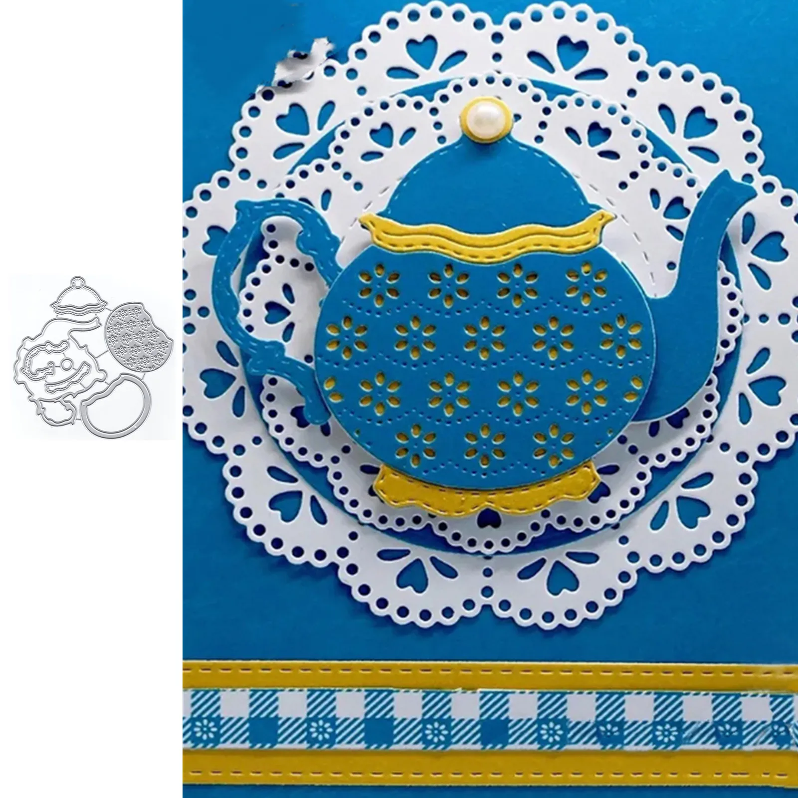 DIY Bule Metal Corte Morre para Fazer o Cartão, Papel Embossing Die ...