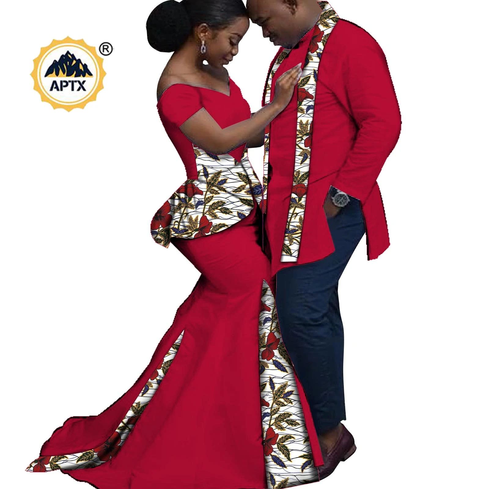 Tenues Africaines Assorties pour Couples, Bazin Riche, Robes Sirène ...