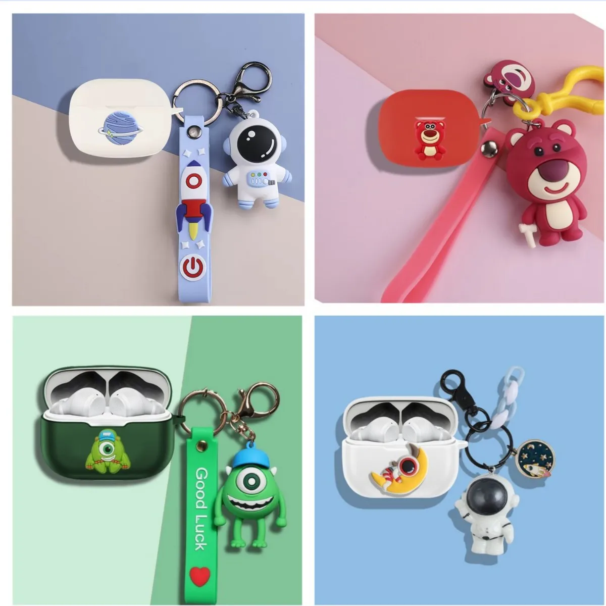 Hot-Cute-Cartoon-Anime-Lotso-Soft-Silicone-Earphone-Protective-Case-for ...