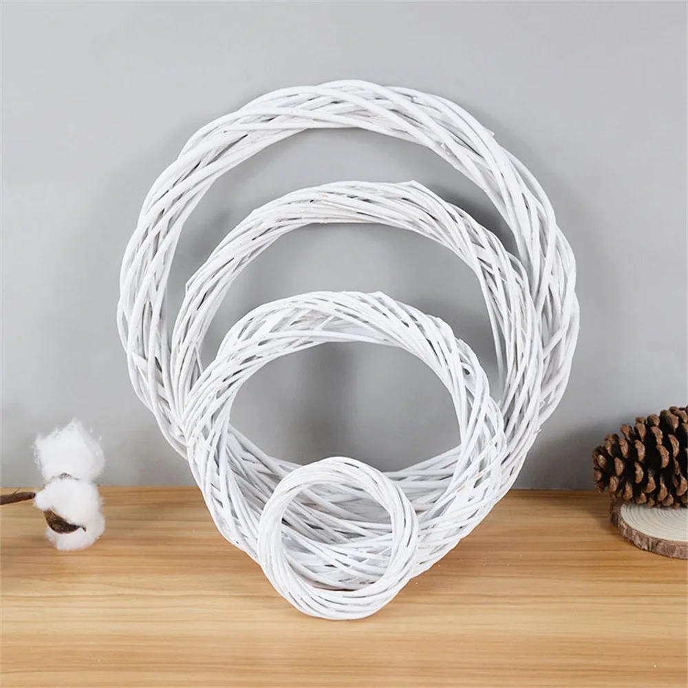Natural-Rattan-Wreath-Garland-Wicker-Round-Design-Christmas-Tree-Rattan ...