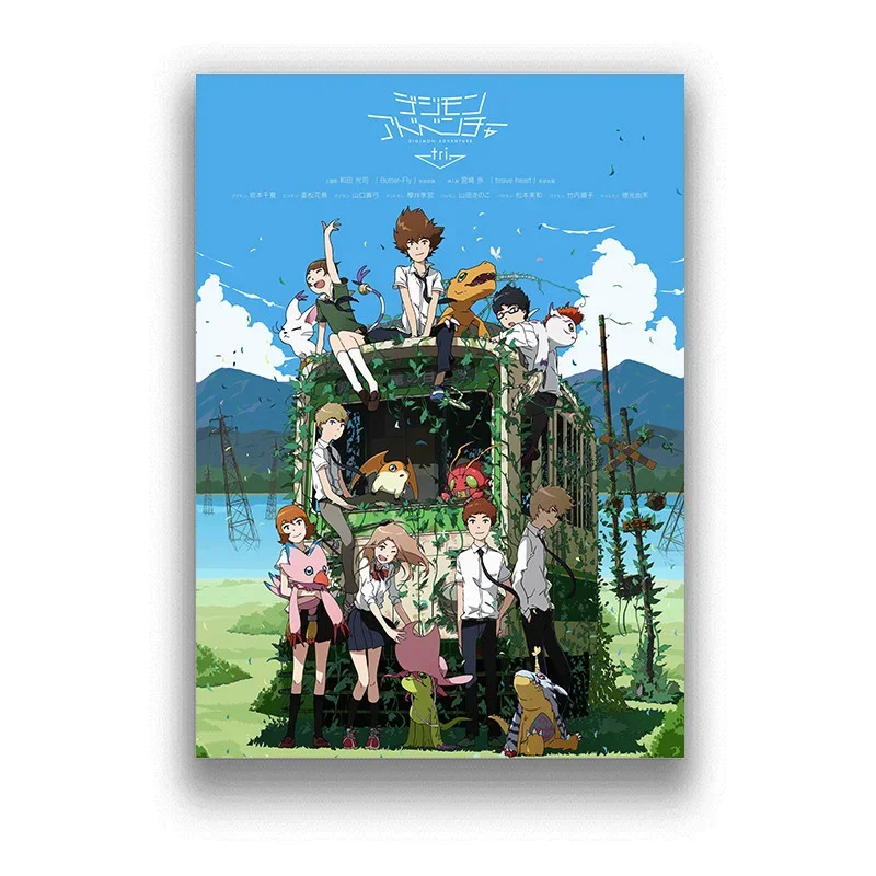 Japan Anime Digimon Adventure Tri Comic Movie Print Art Canvas Poster ...