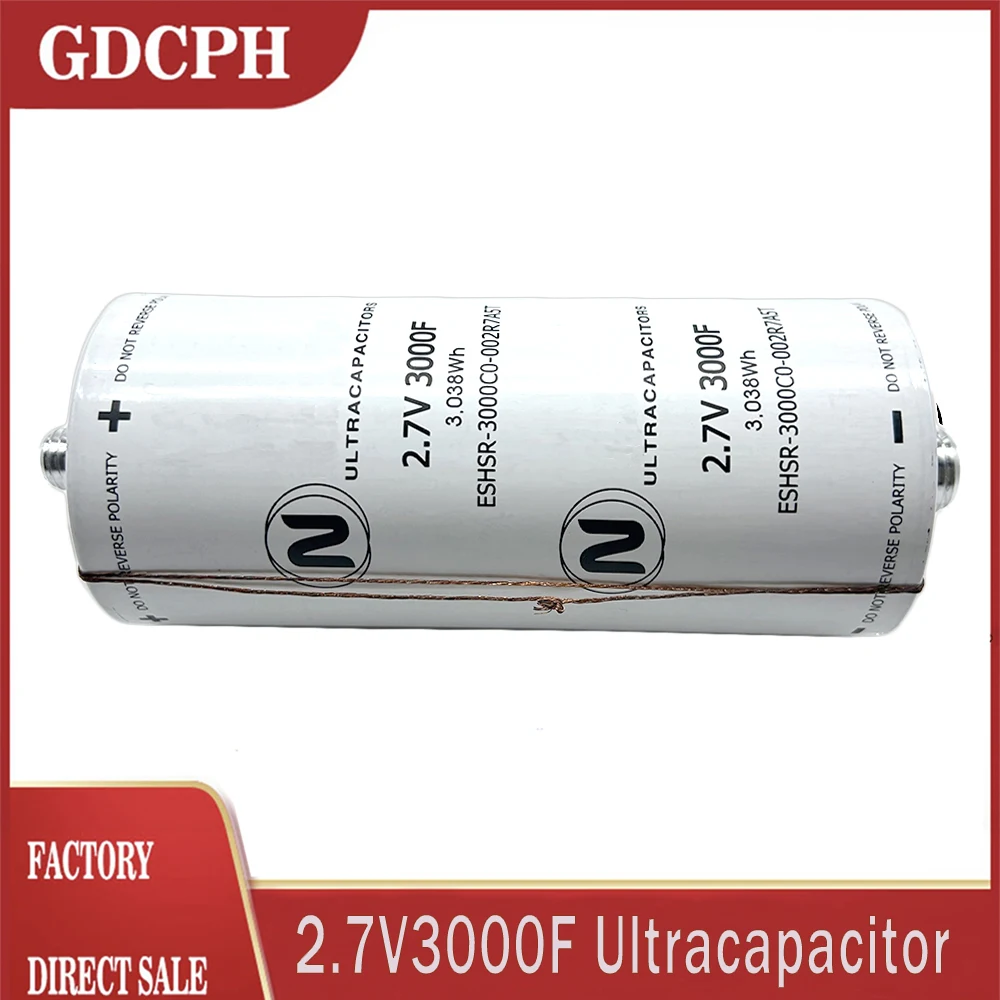 1PCS-Nesscap-2-7V3000F-South-Korea-Supercapacitor-Large-Capacity-Capacitor-With-Positive-and ...