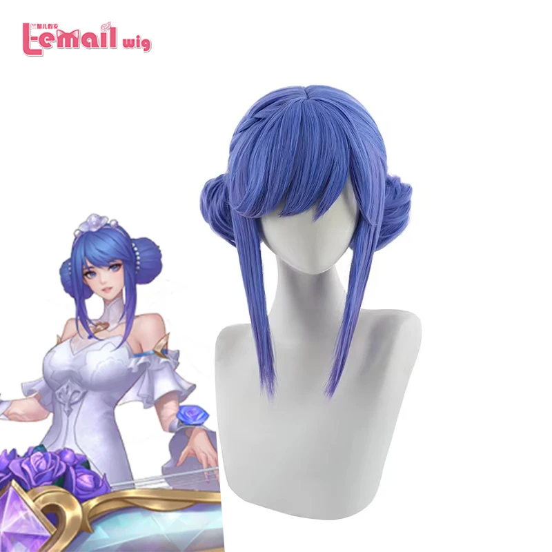 L-email wig Synthetic Hair Game LOL Crystal Rose Sona Cosplay Wig 30cm ...