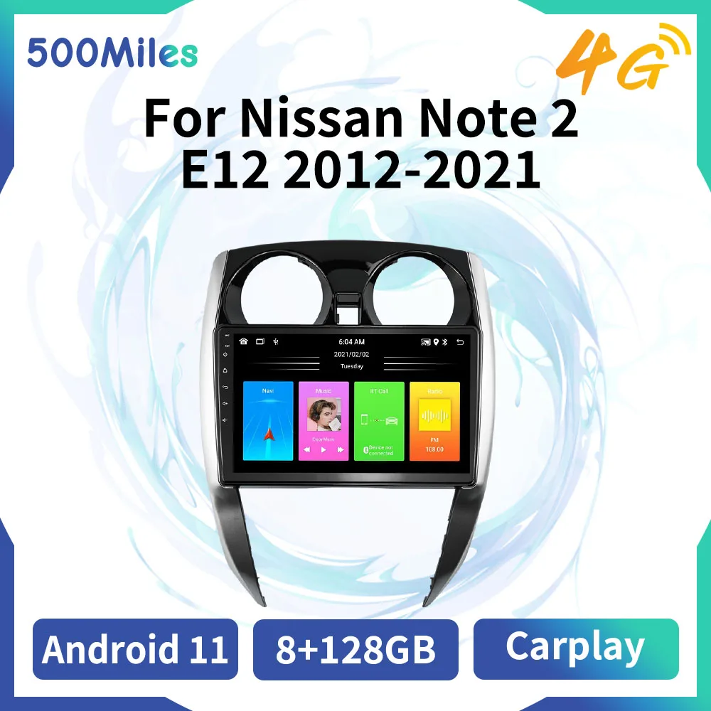 2-Din-Android-Car-Radio-for-Nissan-Note-2-E12-2012-2021-Car-Stereo ...