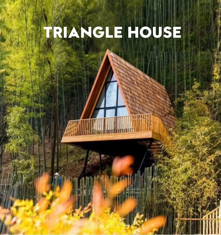 Triângulo Home Portable Container House, Hotel De Madeira, Férias De Verão, Novo Design