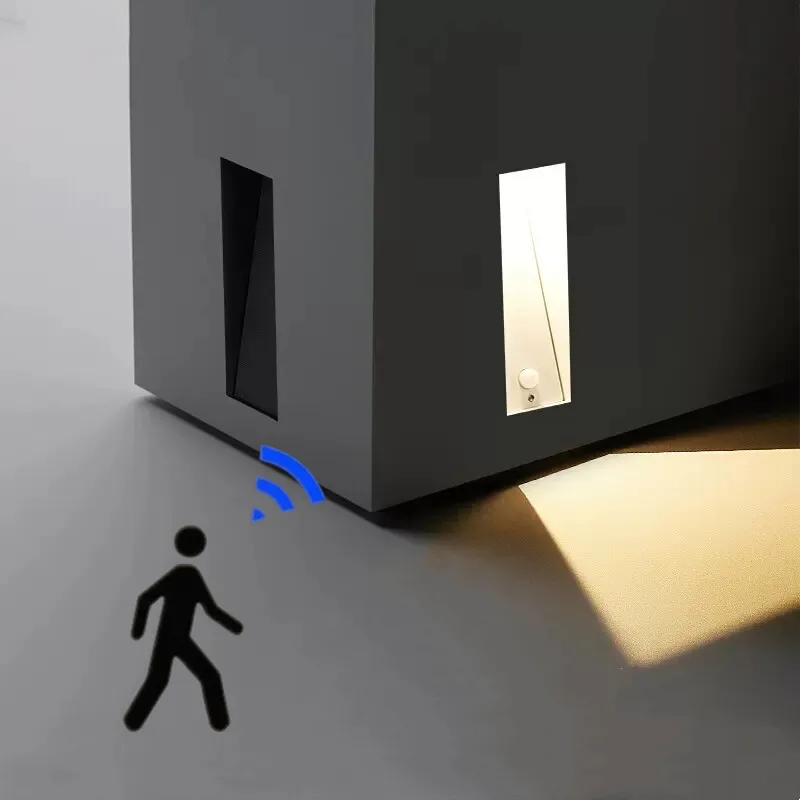 3W-Embedded-LED-Stair-Light-Smart-PIR-Motion-Sensor-Wall-Lamps-for ...