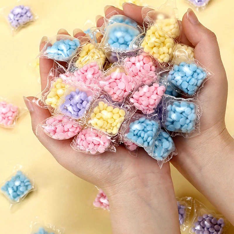 50/100PCS Laundry Scent Beads Granule Detergent Capsule Ball For ...