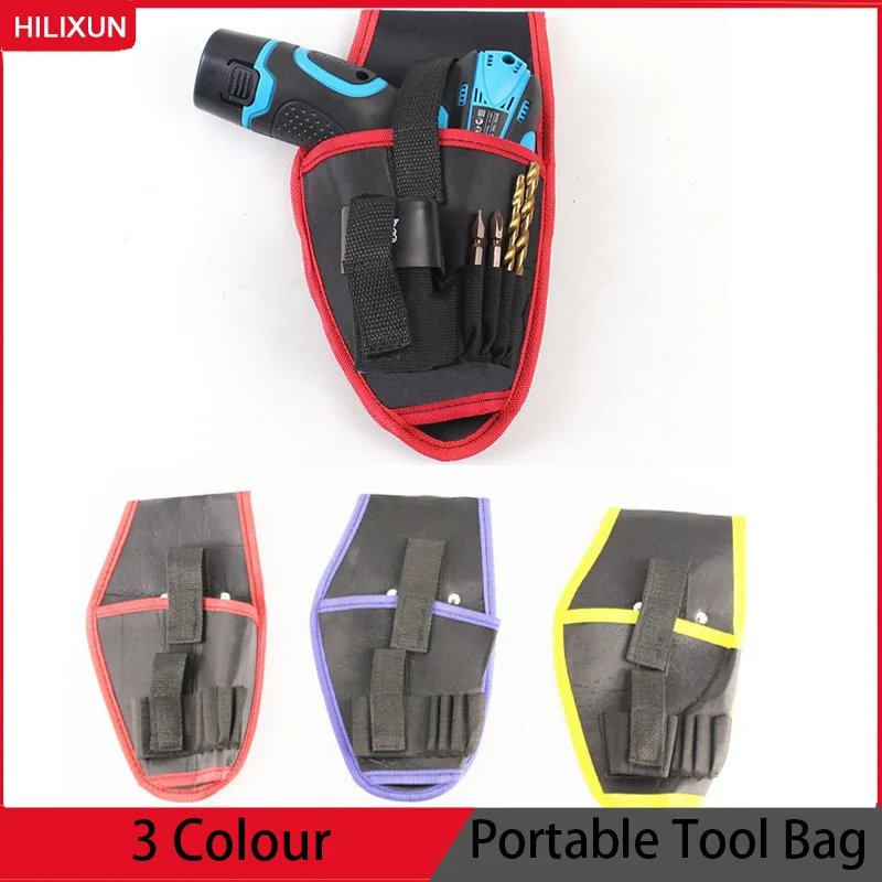 Portable-Heavy-Duty-Drill-Holster-Electrician-Tool-Bag-Drill-Chuck-Belt ...