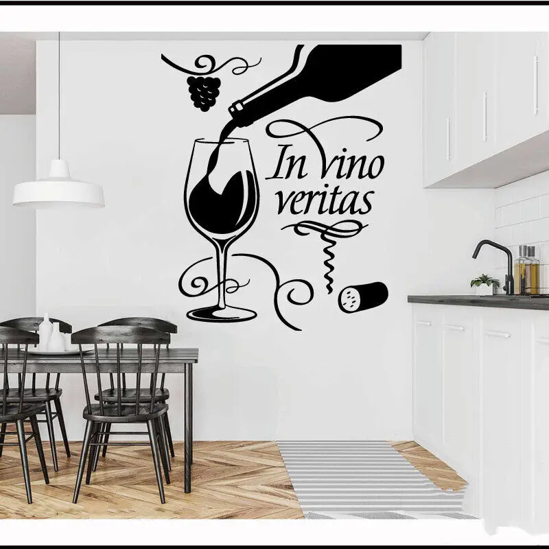 Vintage Vinyl Wall Sticker Western Restaurant Showcase Dress Up Home ...