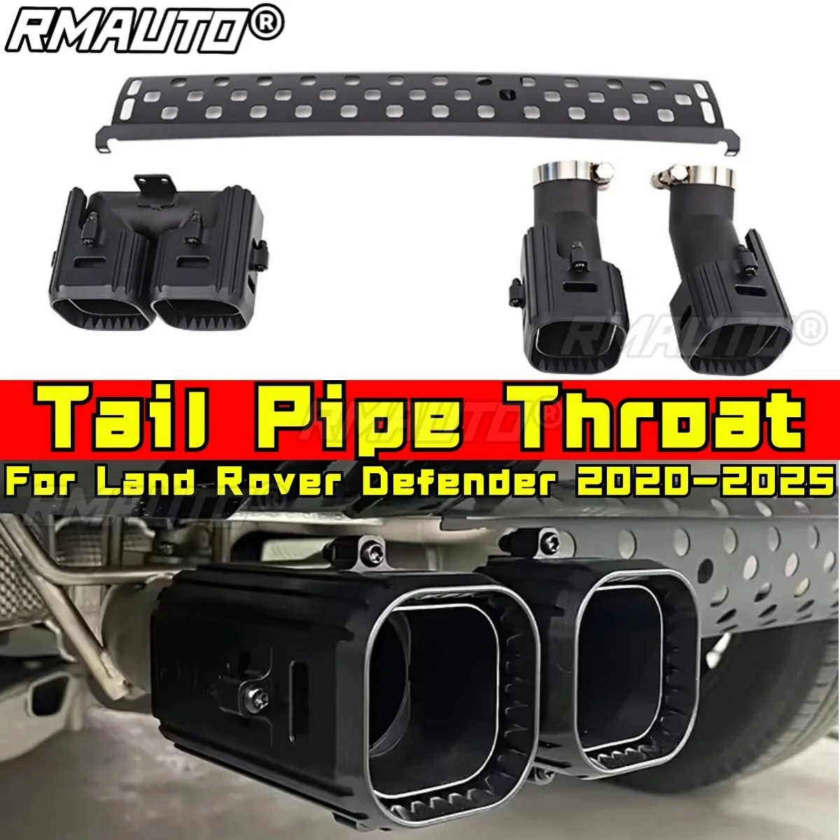 For Land Rover Defender 2020-2025 Chin Body Kit Tail Pipe Throat Car ...