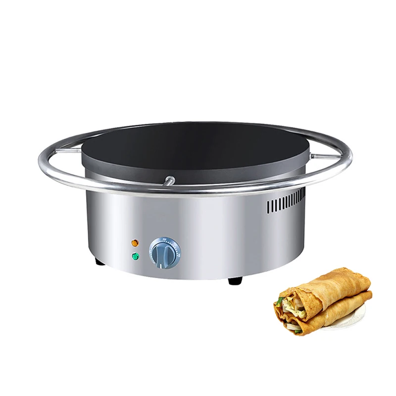 Commercial-Electric-Crepe-Machine-Pancake-Baking-Pan-Crepes-Making ...