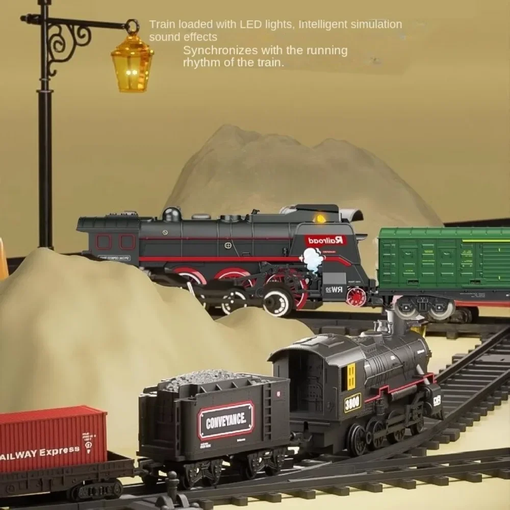 Simulation-Electric-Steam-Train-Track-Spray-Toy-Car-Model-Educational ...