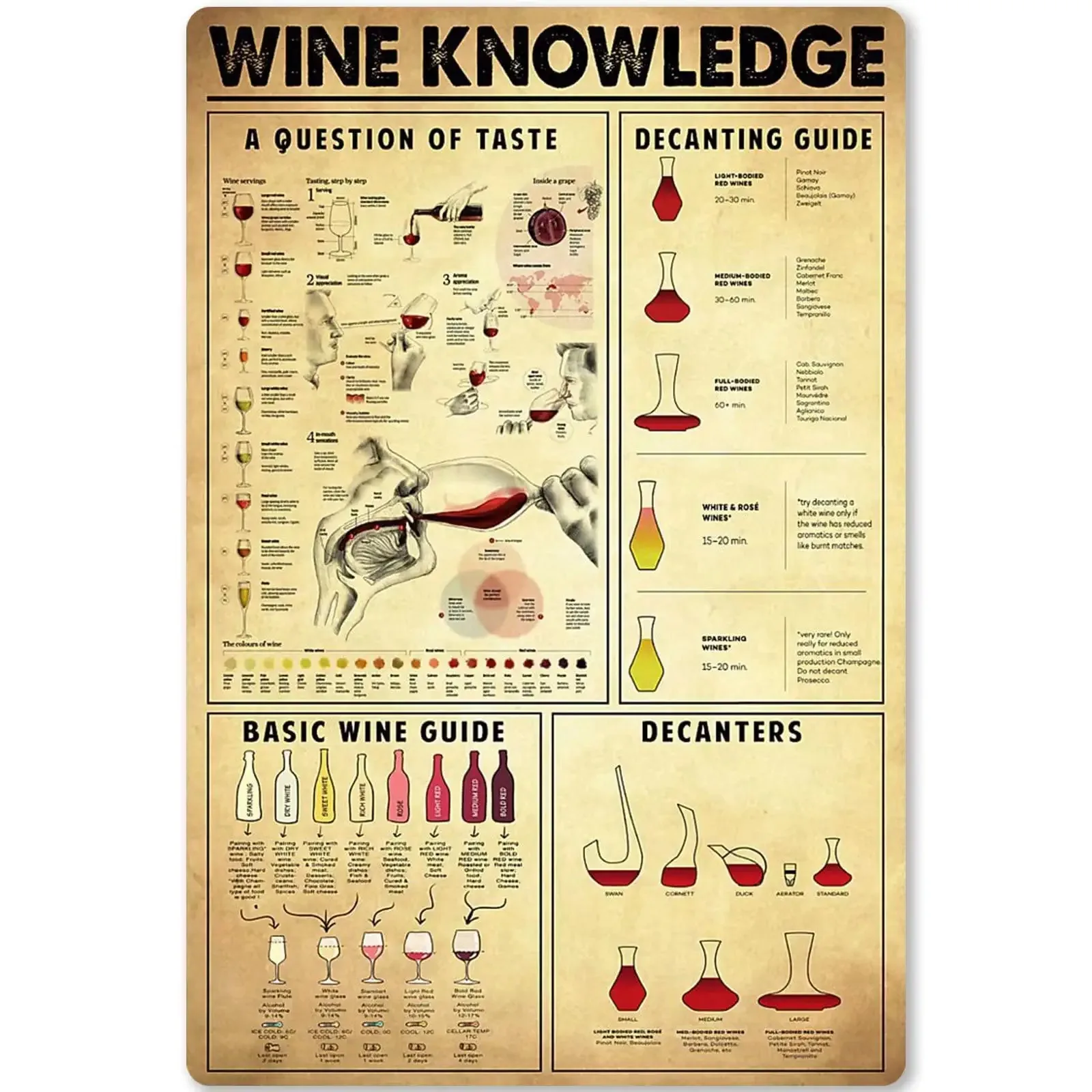 Wine Infographic Poster