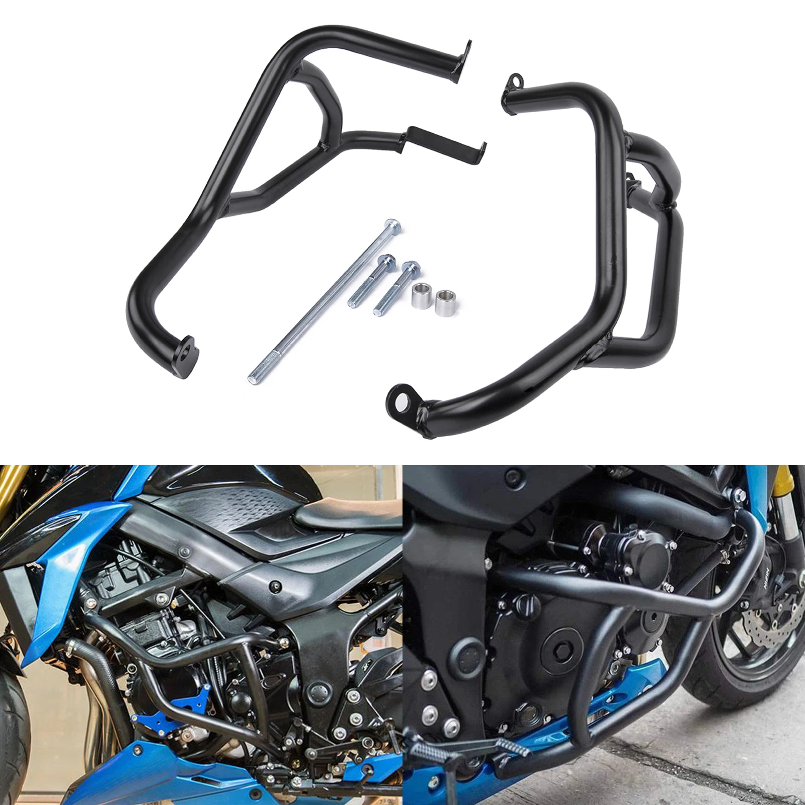 WAASE-Motorcycle-Engine-Guards-Bumper-Crash-Bar-Protector-For-SUZUKI ...