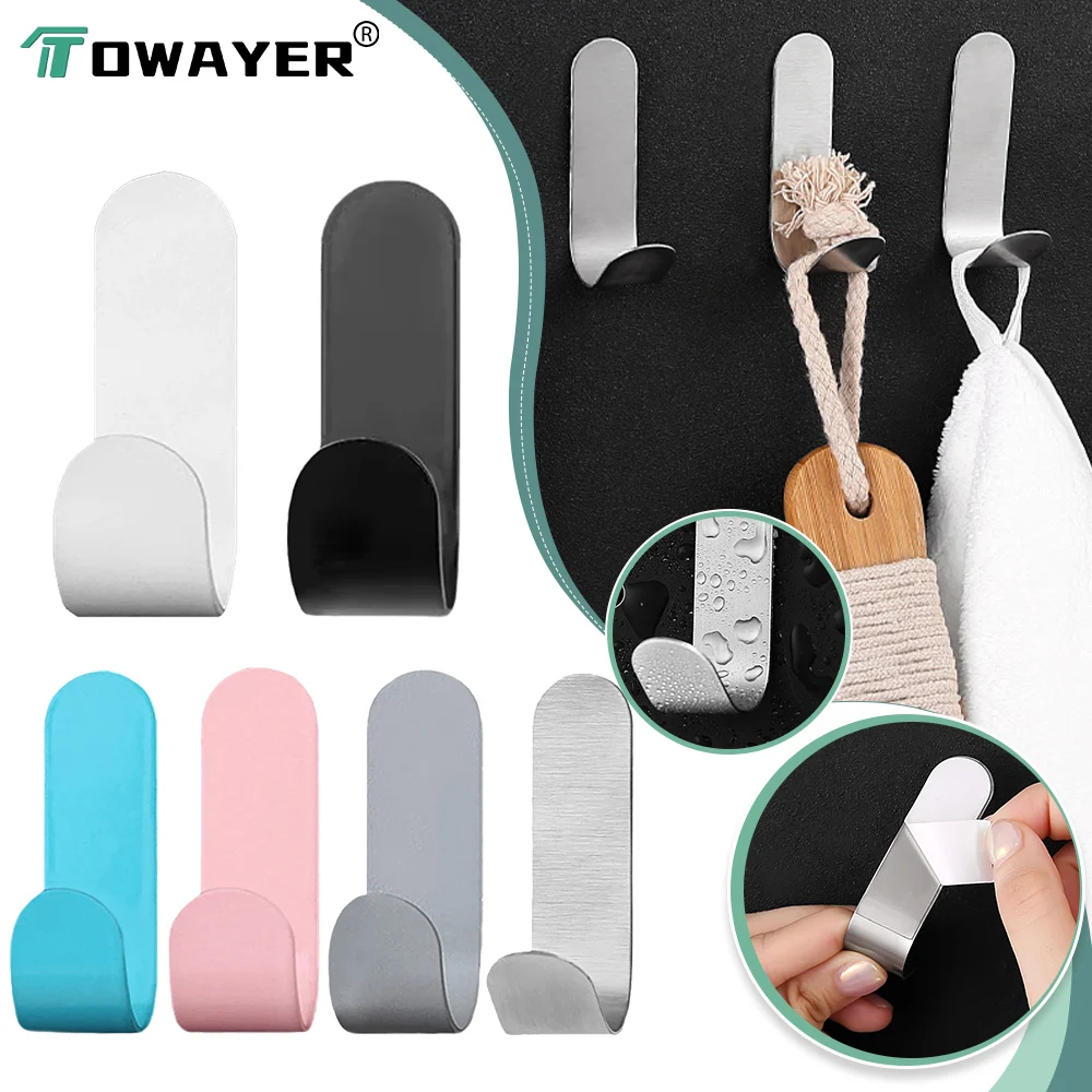 Multi-purpose-Wall-Organizer-Hook-Self-Adhesive-Behind-door-Key-Cloth ...