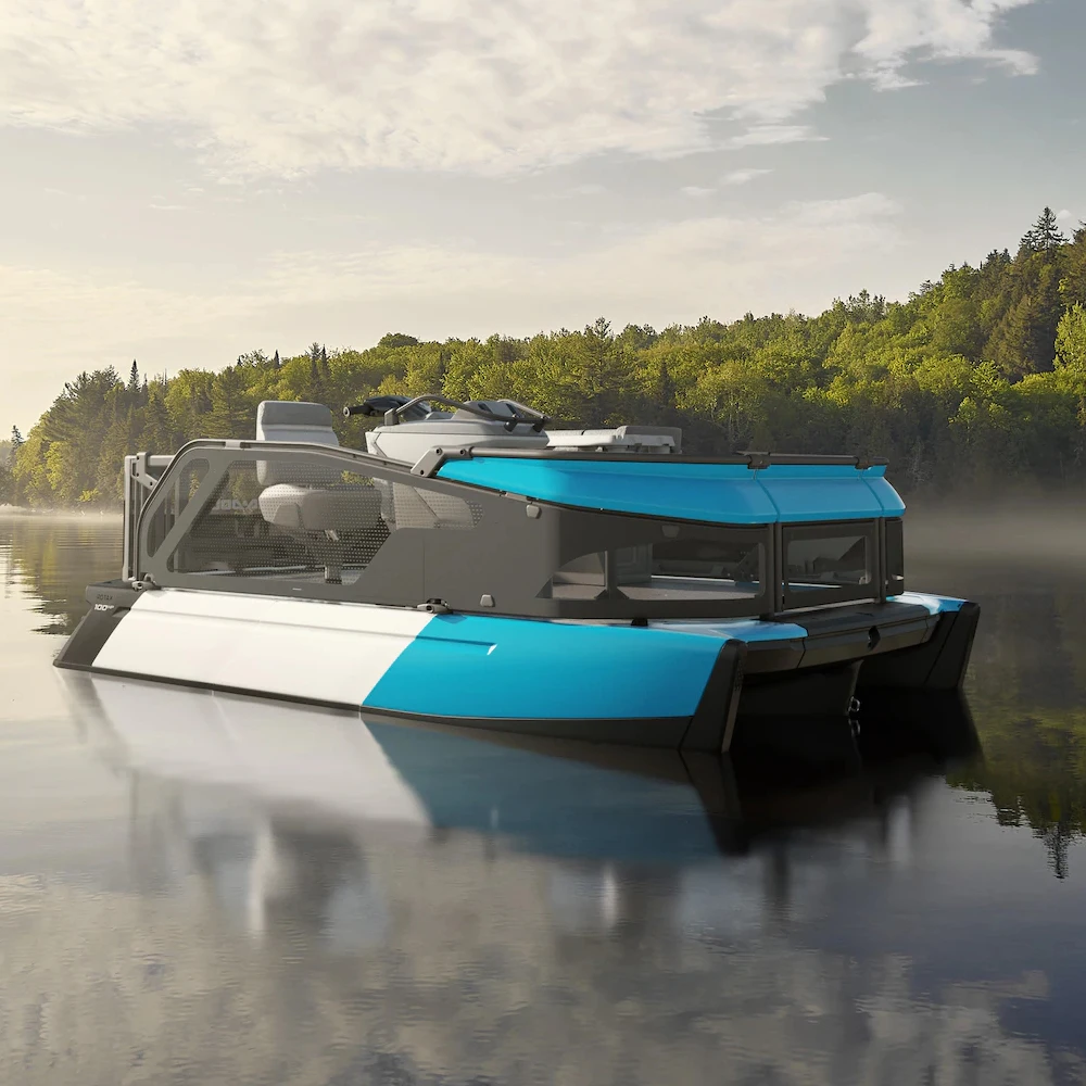 2025 New High-Speed Aluminum Pontoon Boat With Useable Floor Space For ...