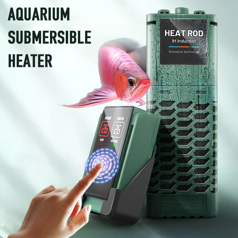 Aquarium Submersible Heater Fish Tank Intelligent LED Temperature ...