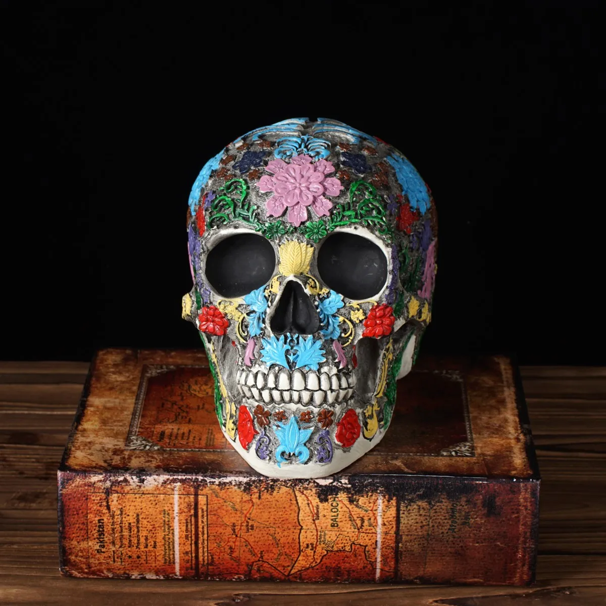 Vilead-Creative-Skull-Sculpture-Home-Halloween-Decoraiton-Handmade-Head ...