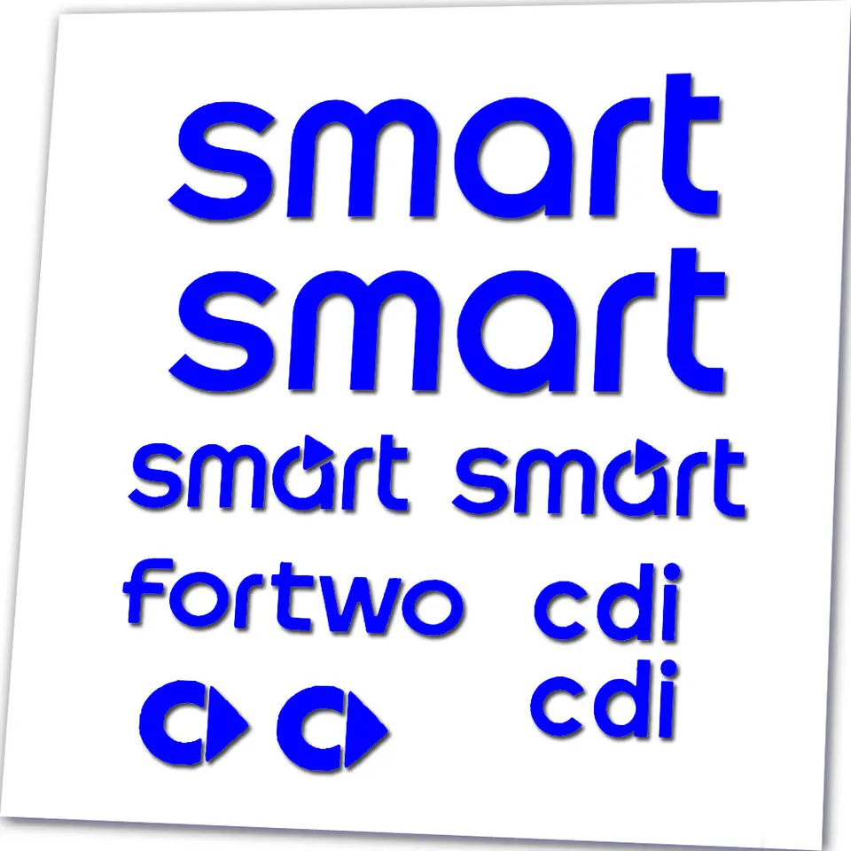 Smart Car Logo Sticker