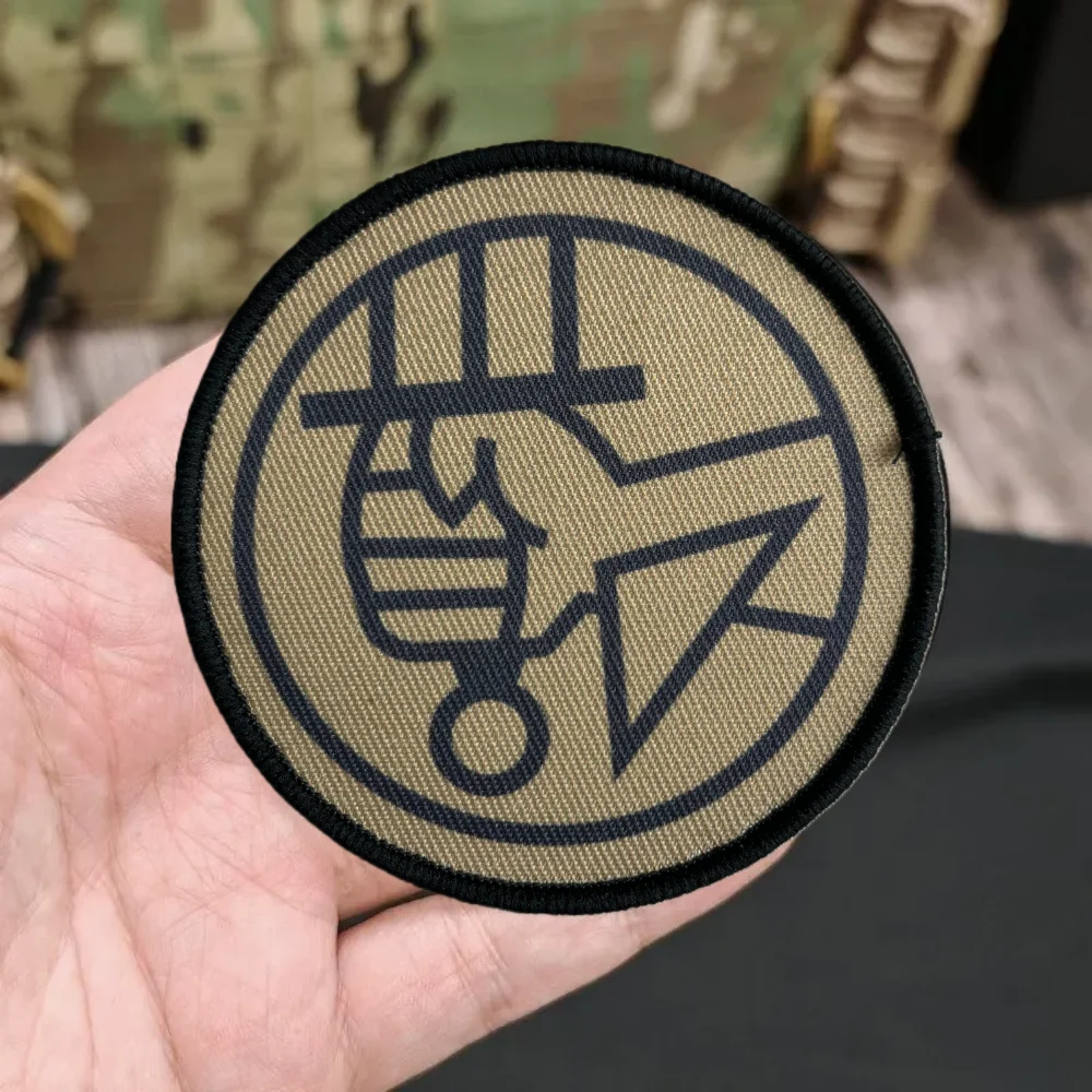 Parche táctico Hellboy BPRD Crest, brazalete con gancho y bucle impreso ...