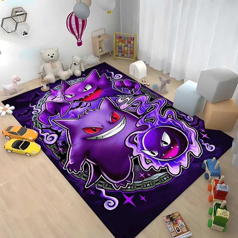 Japanese-Anime-Pokemon-Gengar-Pattern-Rug-Carpet-for-Living-Room ...