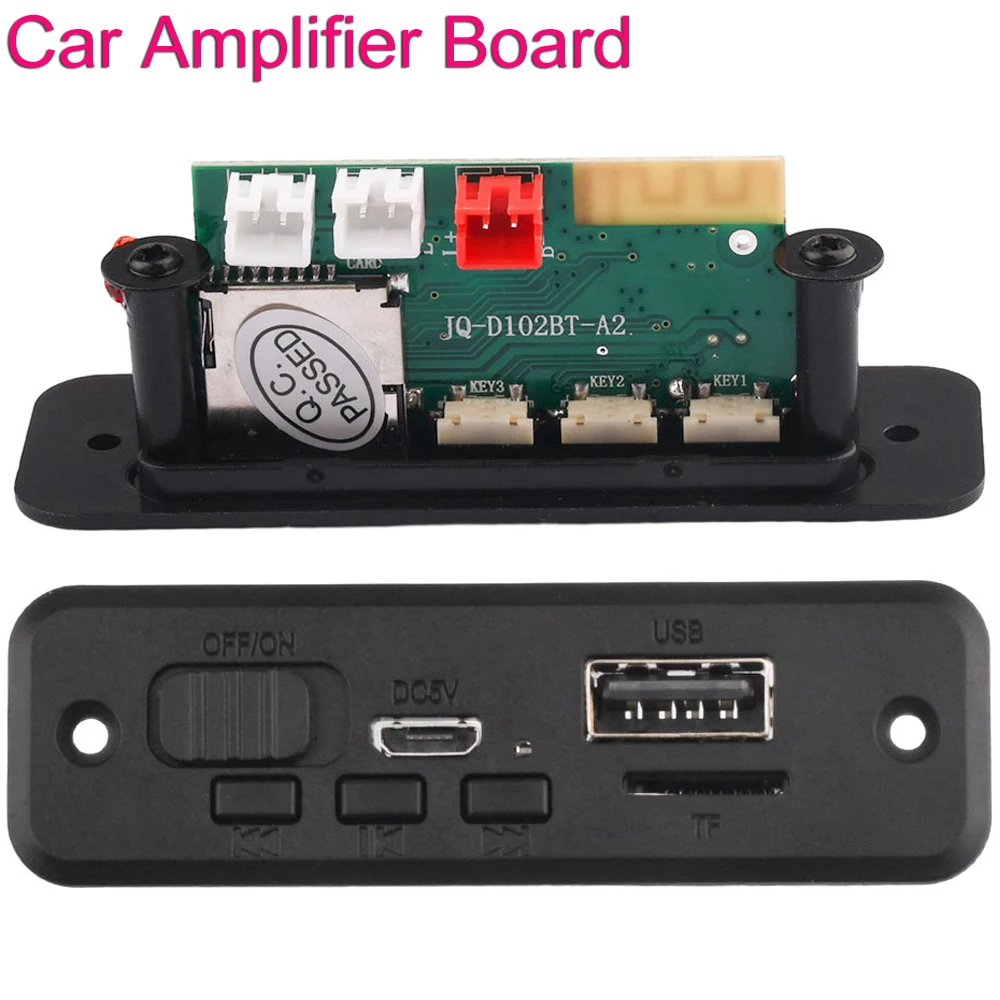 DC5V-Car-Power-Supply-Amplifier-Board-2x3W-Bluetooth-Module-MP3-Decoder ...