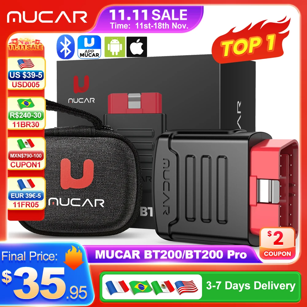 MUCAR-BT200-BT200-Pro-OBD2-Scanner-outil-de-diagnostic-Bluetooth-automobile-complet-lecteur-de ...