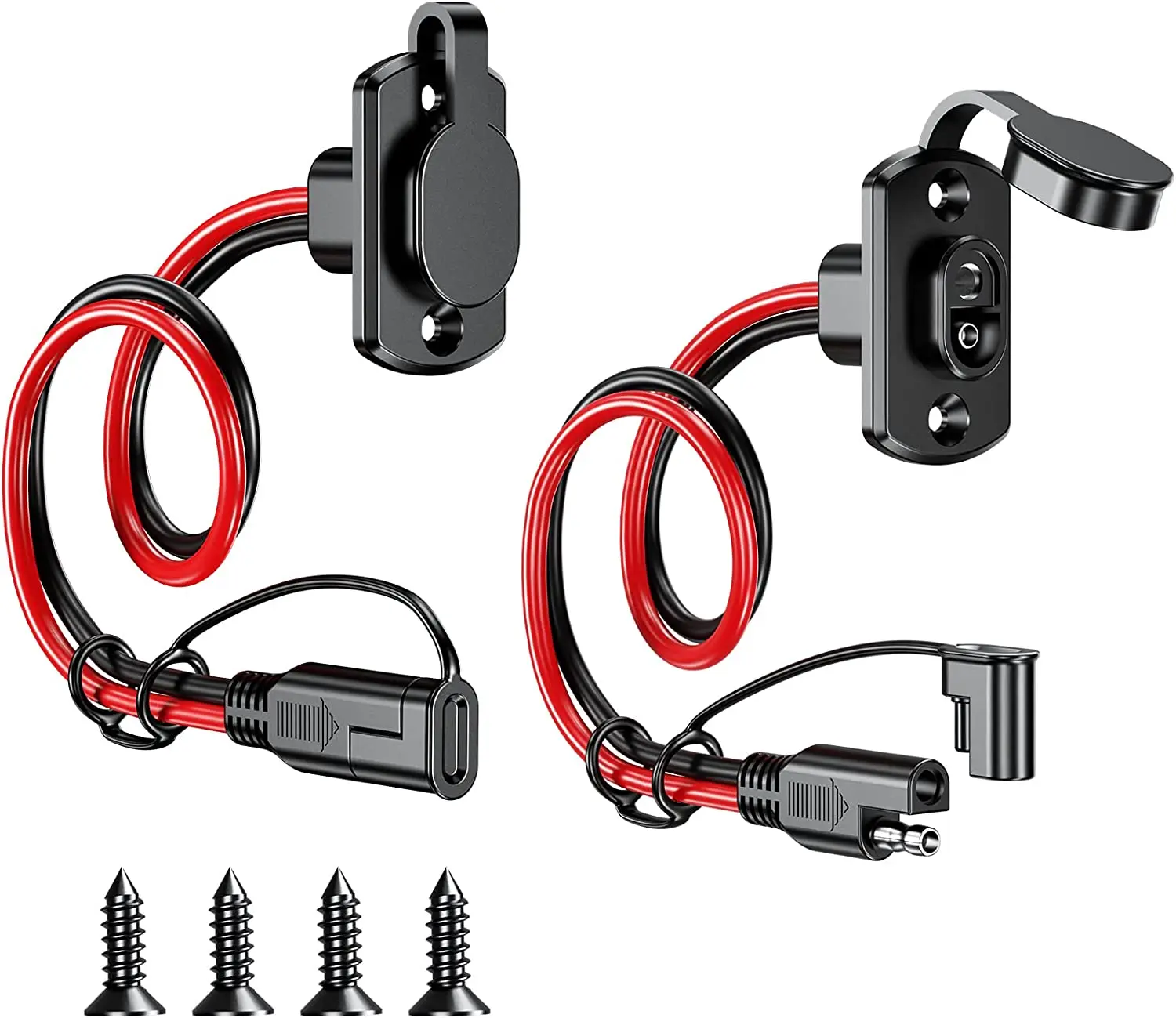 2-Piece-SAE-Quick-Connector-Harness-SAE-Adapter-Male-Plug-to-Female ...