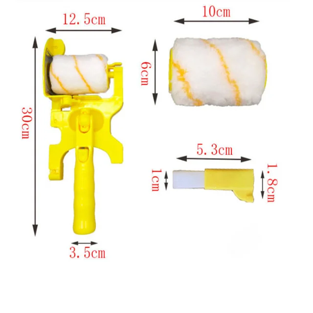 Clean-Cut Paint Edger Roller Brush Multifunctional Roller Paint Brush ...