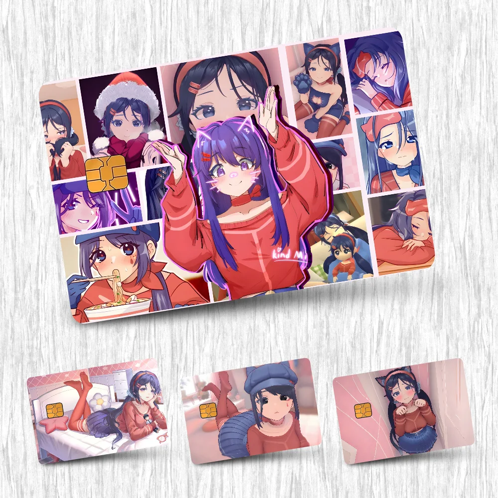 Video Game M-MiSide Mita Card Stickers Credit Card DIY Card Protector ...