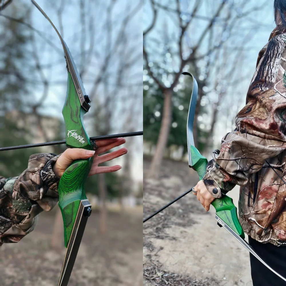 Top Archery Recurve Bows Black Hunter 60 Inch Archery Recurve Bow 20-60 ...