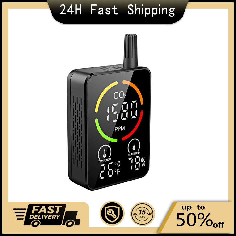 Temperature Humidity Ndir Sensor | Co2 Detector Air Quality Monitor ...