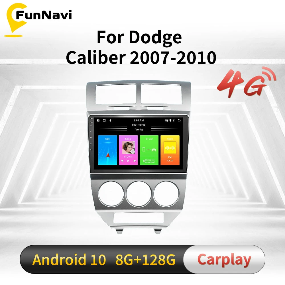 Car Multimedia Player For Dodge Caliber 2007-2010 Screen Radio 2 Din ...