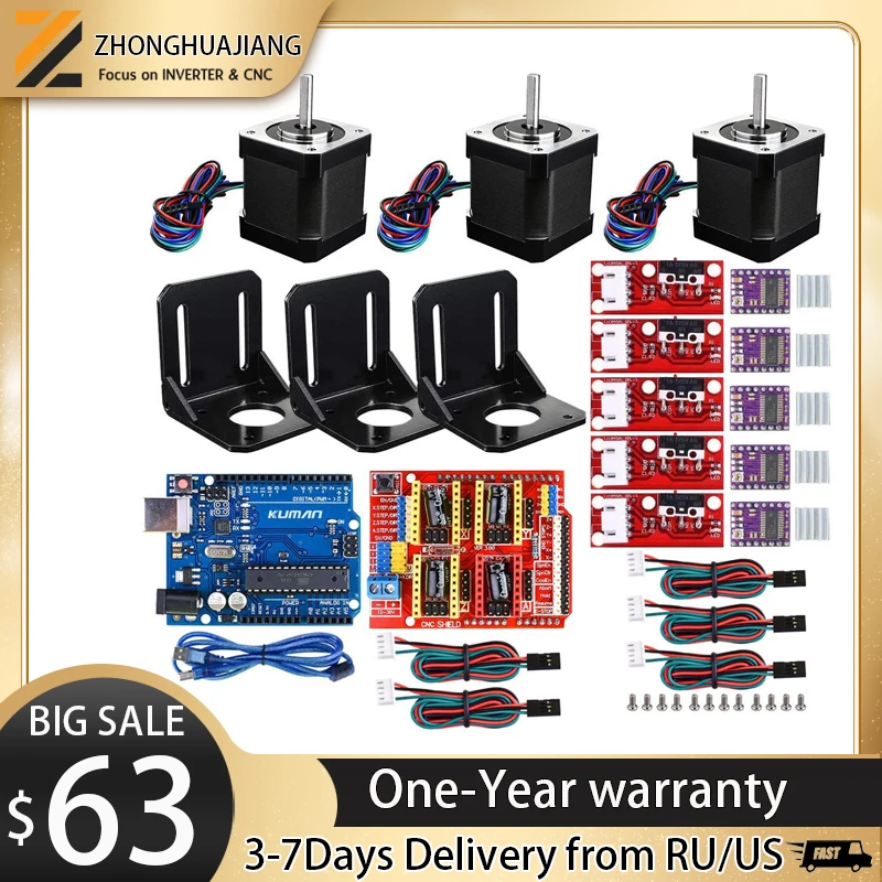 Kit-CNC-de-impresora-3D-motor-paso-a-paso-para-Arduino-GRBL-Shield ...